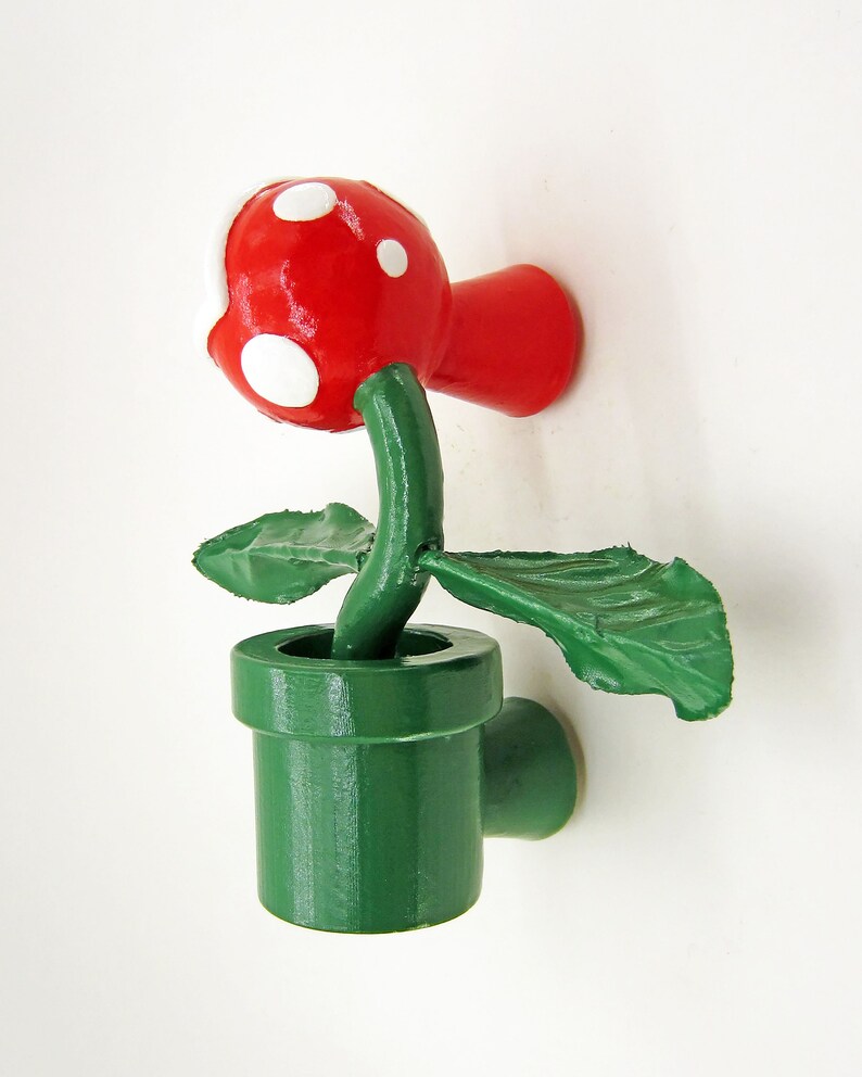 Super Mario Piranha Plant Pull Handle Drawer Pulls | Nintendo Kitchen ...