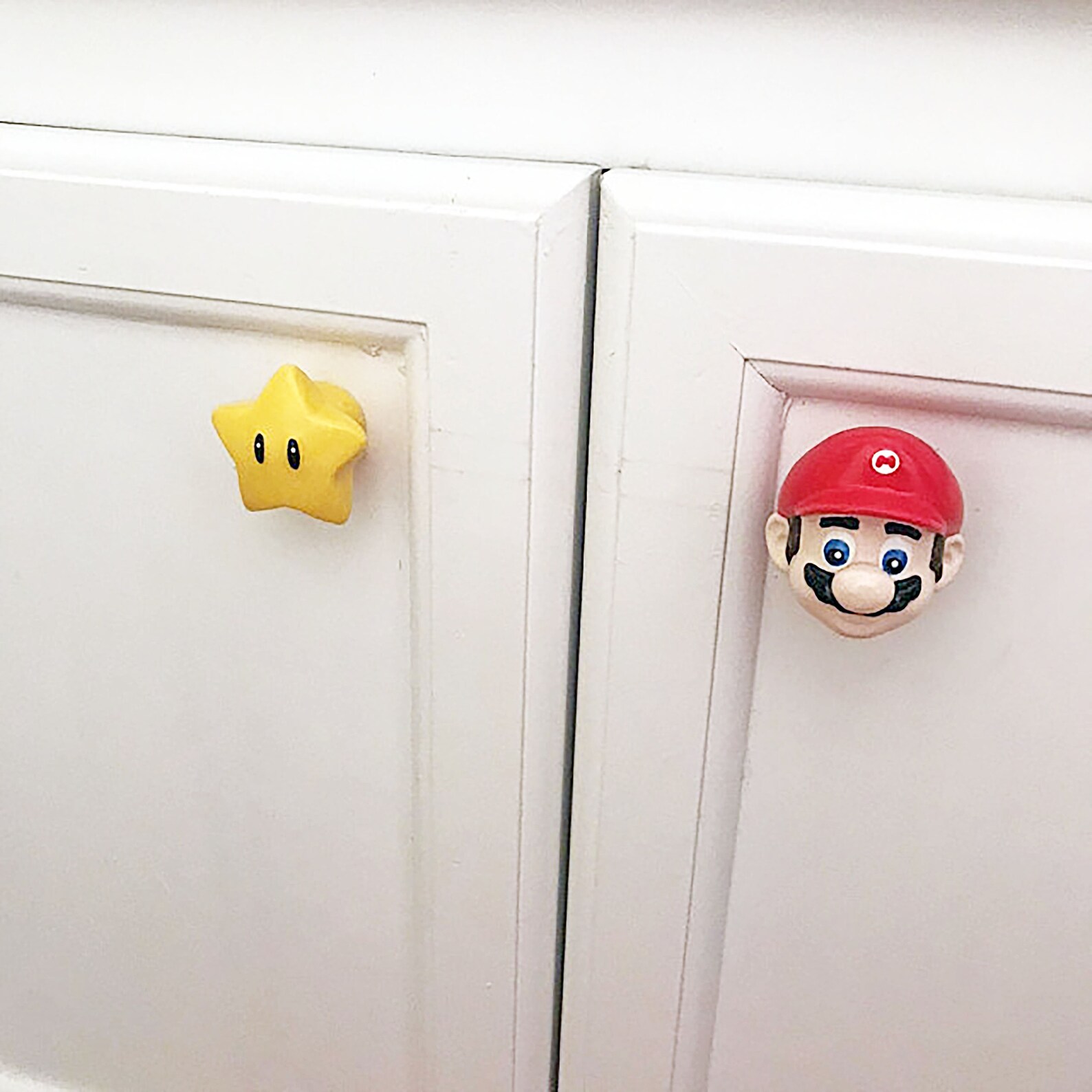 Mario Drawer Pulls Glow in the Dark Super Mario Bros Furniture - Etsy