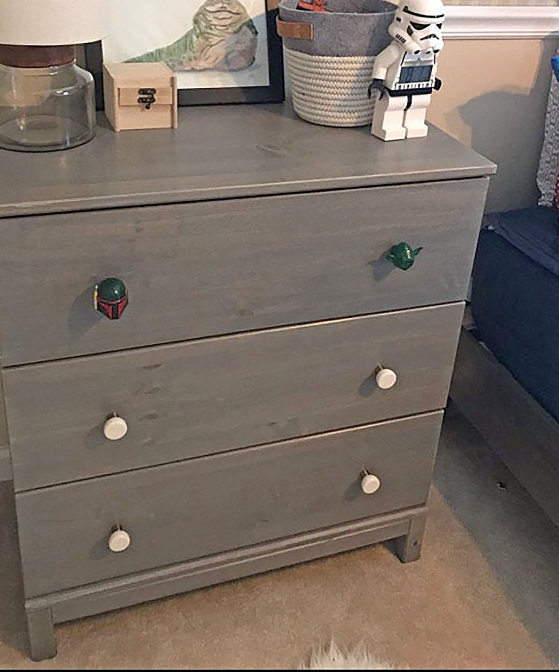 Yoda Furniture Knob Star Wars Drawer Pulls Star Wars Decor | Etsy