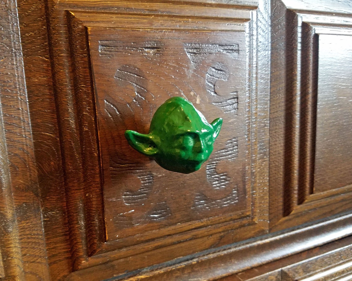 Yoda Furniture Knob Star Wars Drawer Pulls Star Wars Decor | Etsy