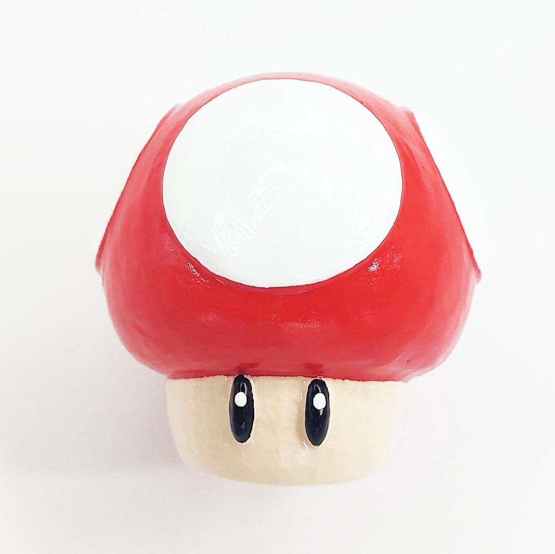 Super Mario Mushroom Furniture Knob - Nintendo Video Game Decor ...