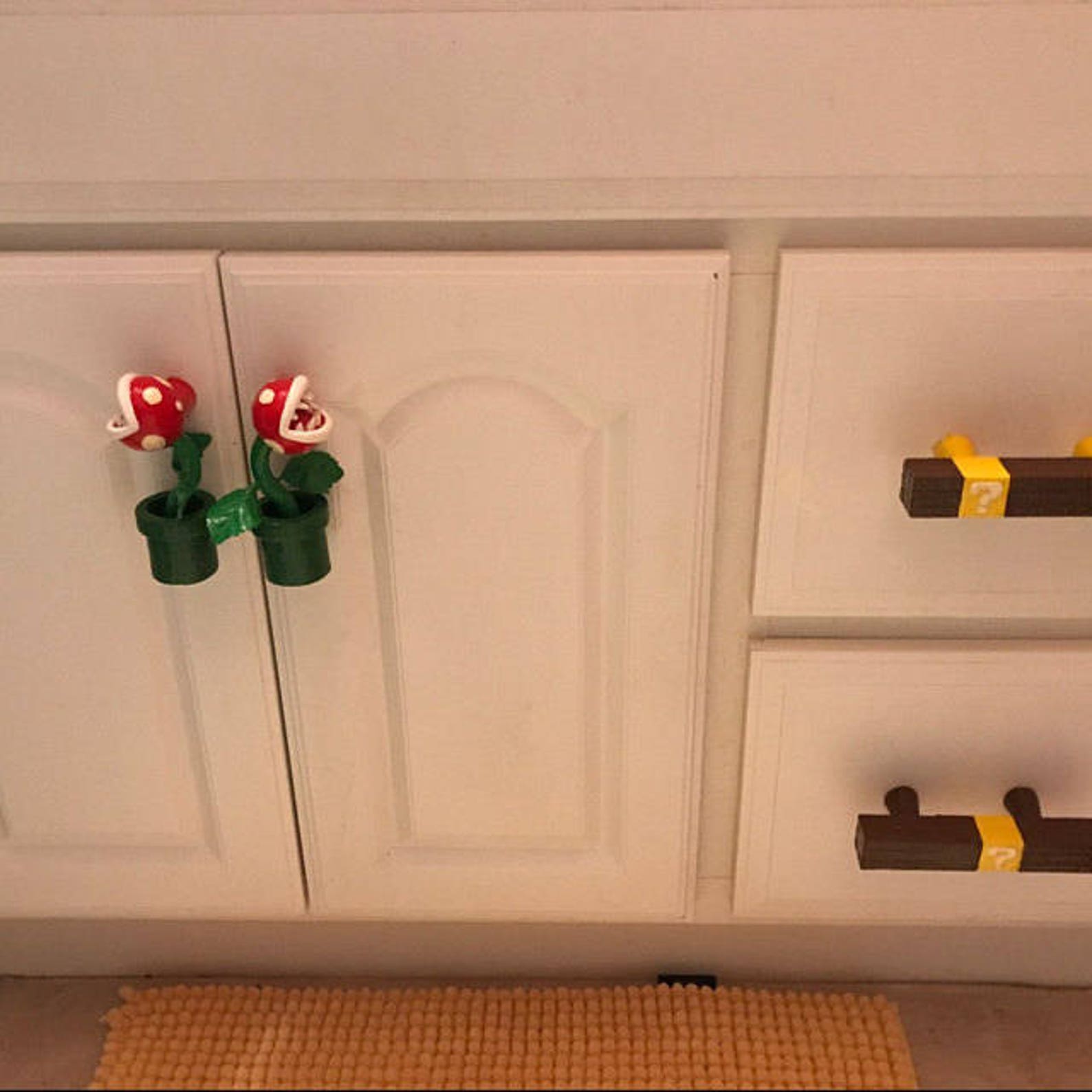 Super Mario Piranha Plant Pull Handle Drawer Pulls | Nintendo Kitchen ...