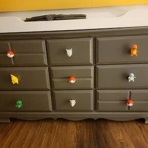 Pikachu Drawer Pull - Pokemon Dresser Knob | Nintendo Furniture Knobs ...