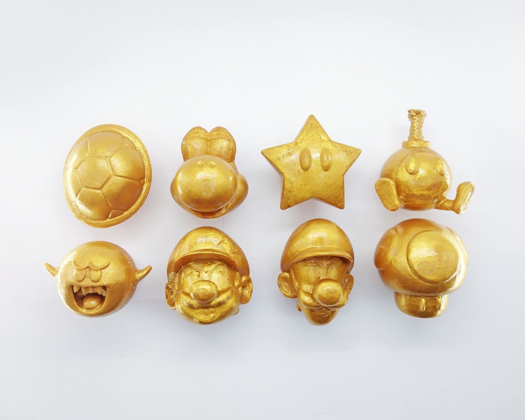 Super Mario Character Knobs Metallic Black White & Many More Options ...