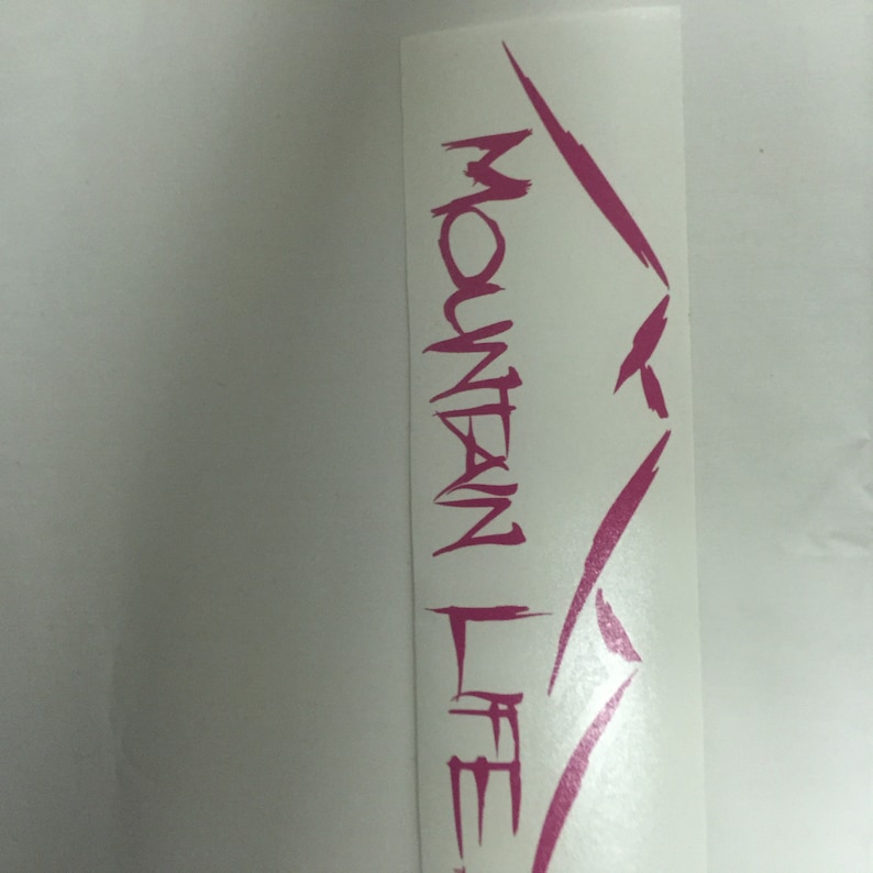 Mountain Life Window Sticker - Etsy