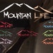 Small Mountain Life Window Decals - Etsy