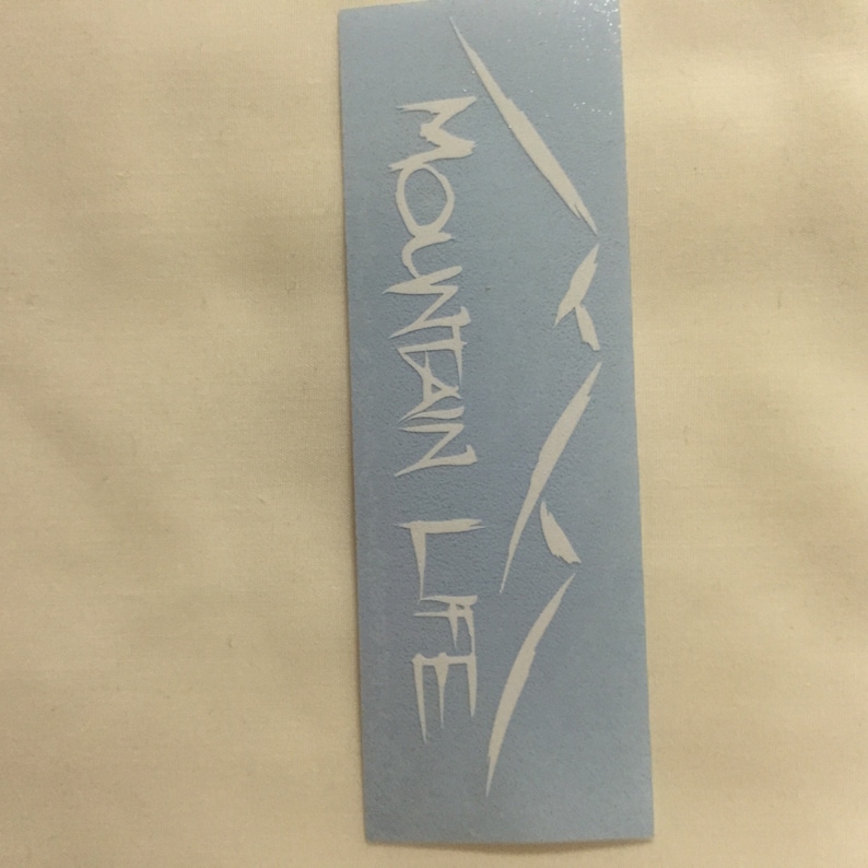 Mountain Life Window Sticker - Etsy