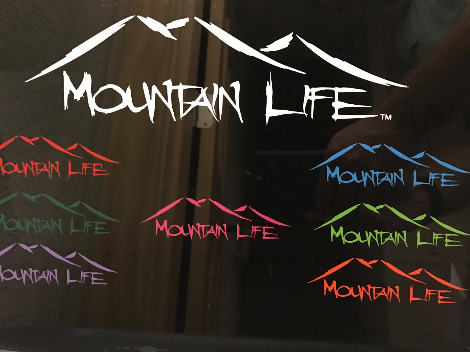 Mountain Life Window Sticker - Etsy