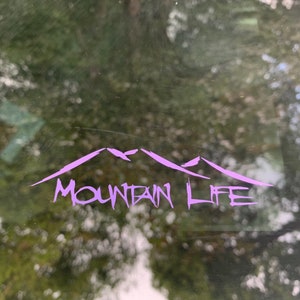 Small Mountain Life Window Decals - Etsy