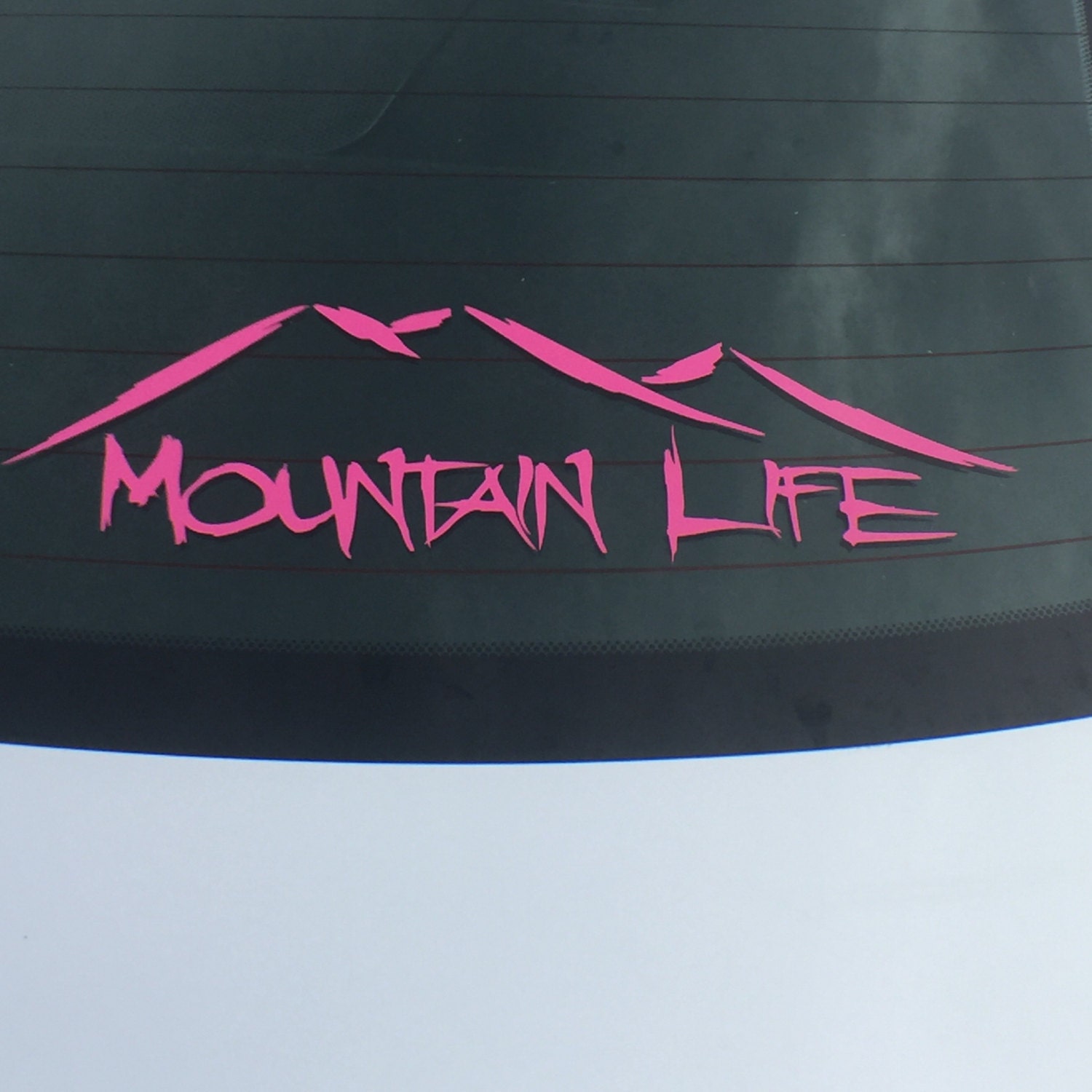 Mountain Life Window Sticker - Etsy