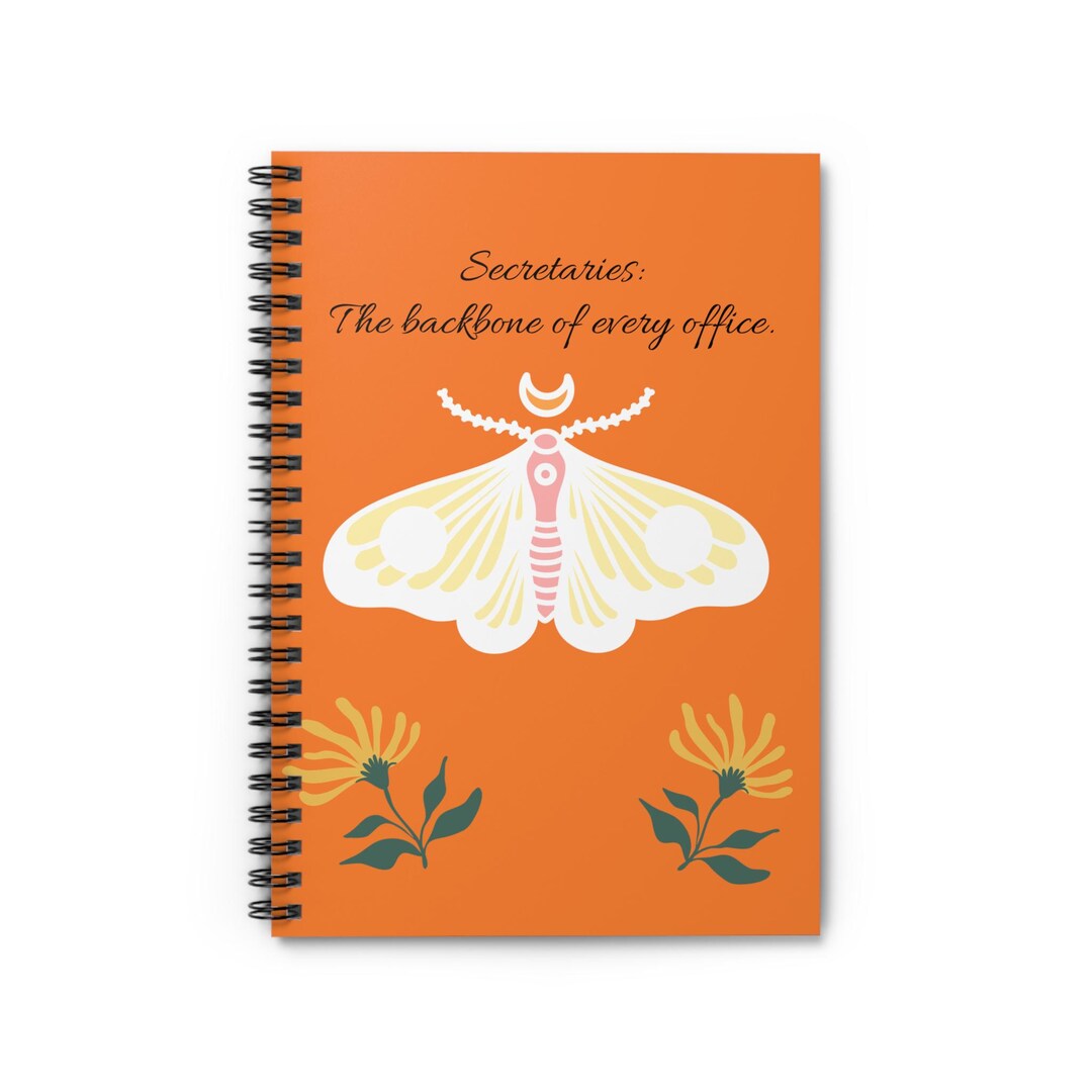 Secretaries: the Backbone of Every Office-spiral Notebook Ruled Line - Etsy