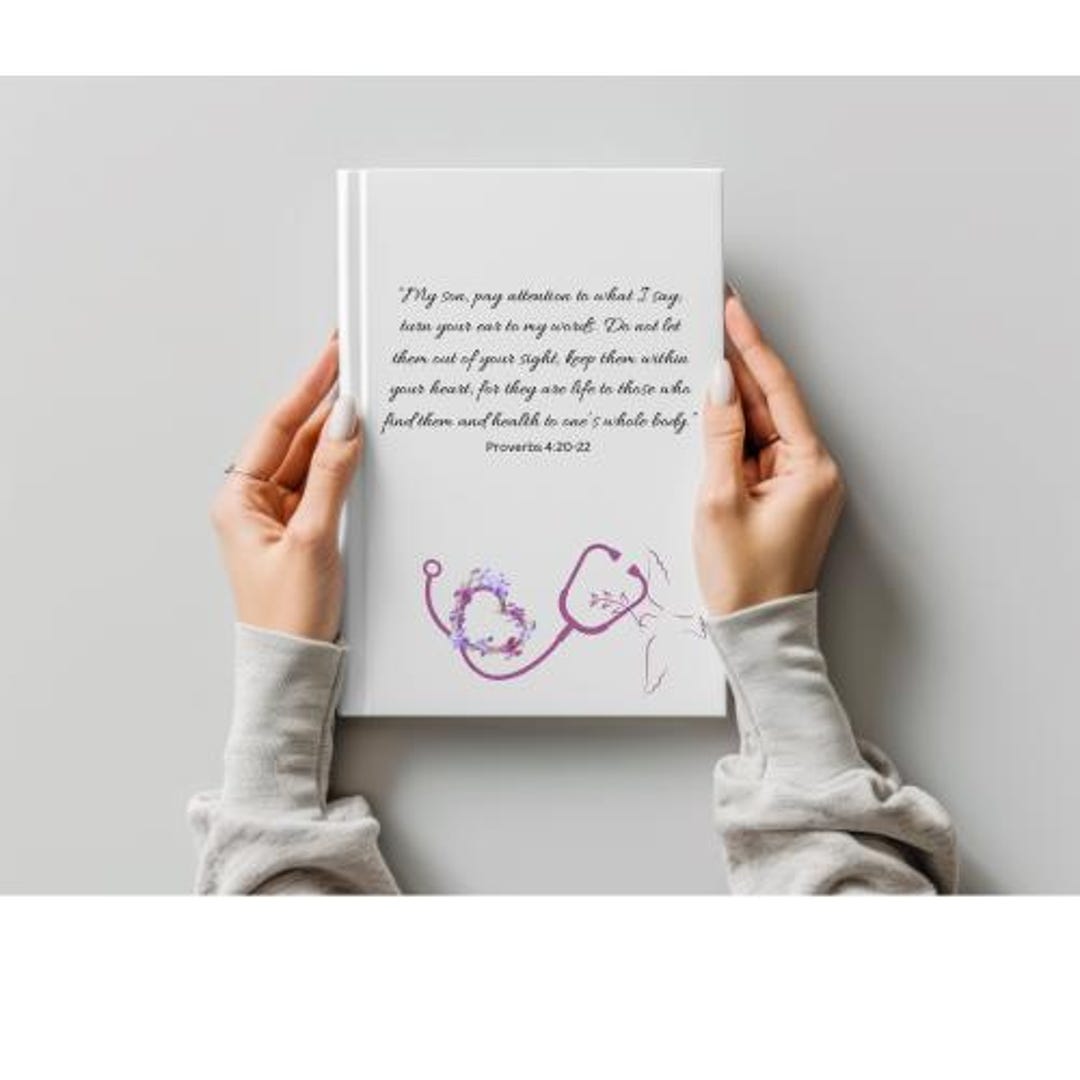 Medical Field-doctors-nurses-bible Verses-scripture-hardcover Journal ...