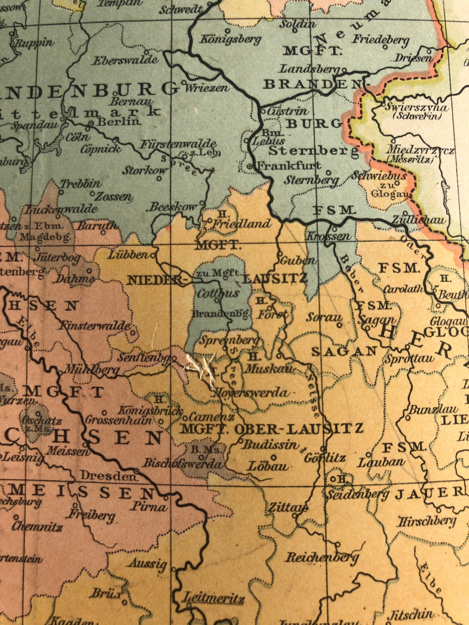 Vintage Map Germany During Reformation Times From 1868 - Etsy