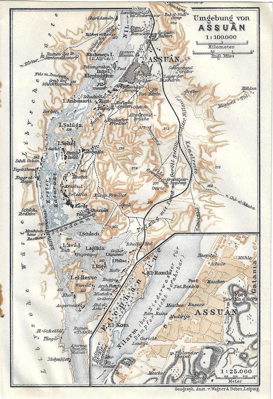 Vintage Travel Guide Print Aswan Egypt From 1928 - Etsy