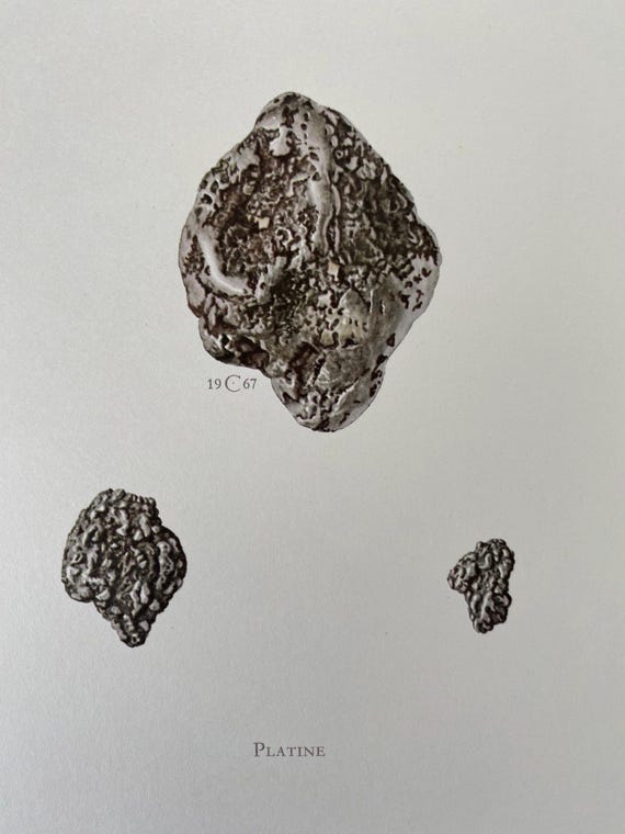 Platinum Mineral Drawing
