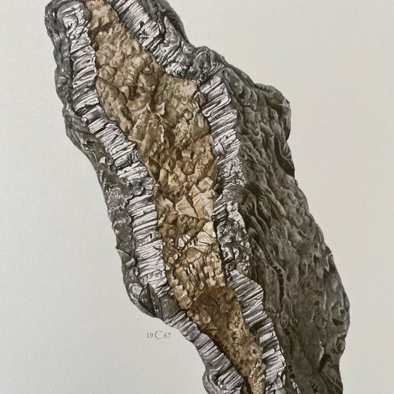 Mineral Rock Lithograph - Etsy