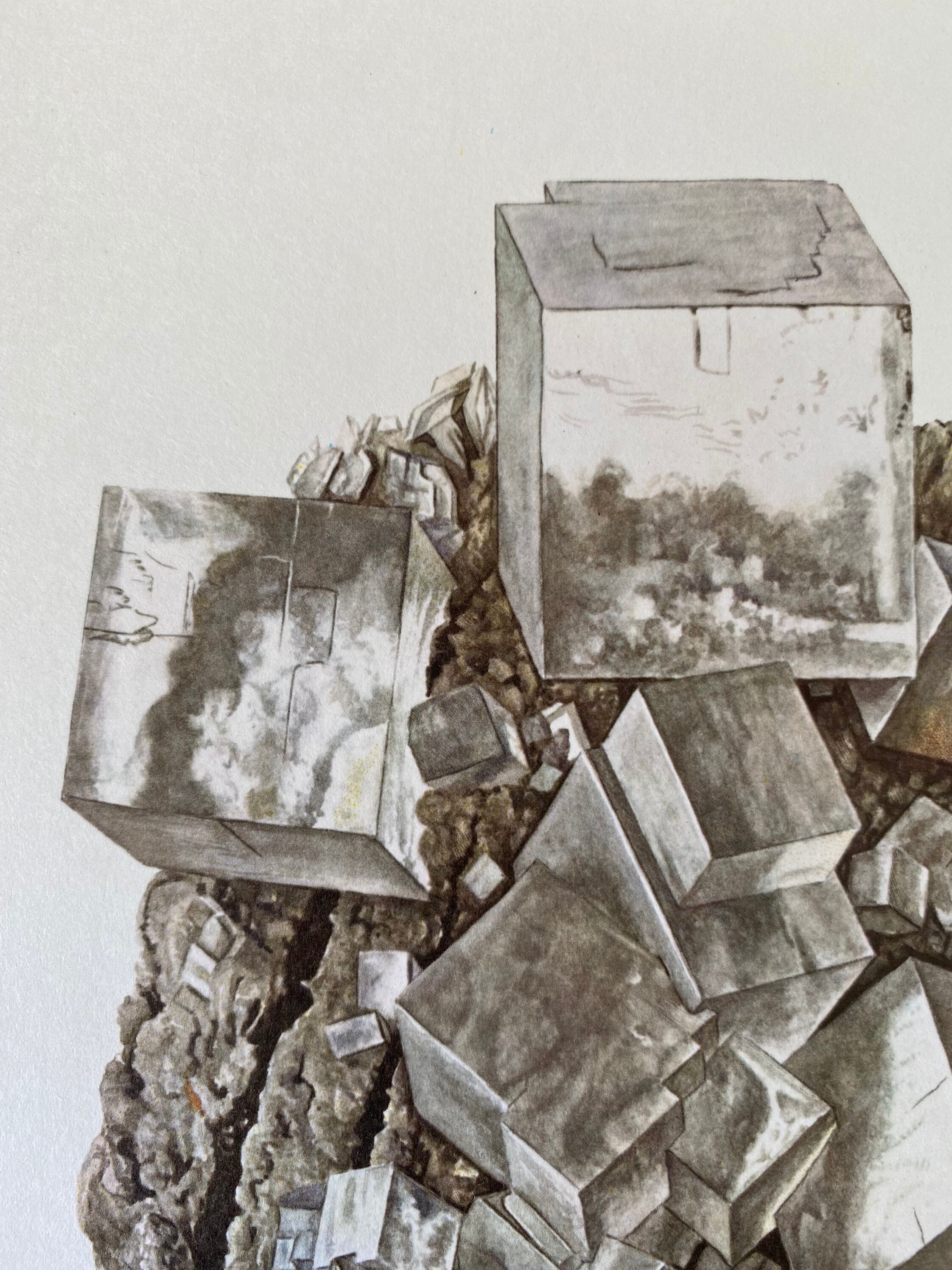 Vintage Rock Salt Print, 1960s Geology Mineral Art - Etsy