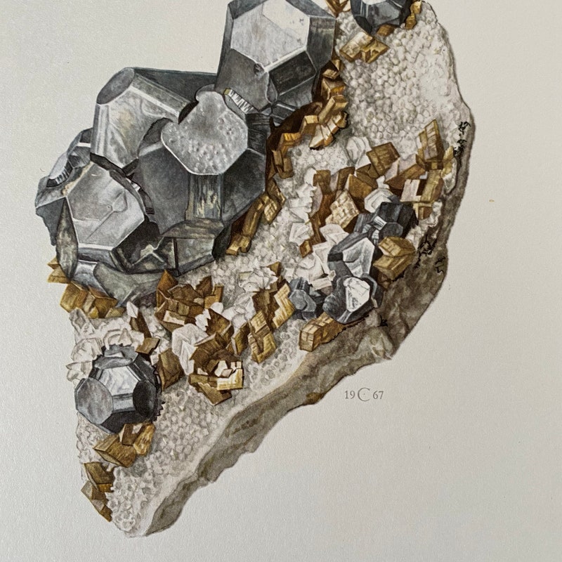 Mineral Drawing - Etsy