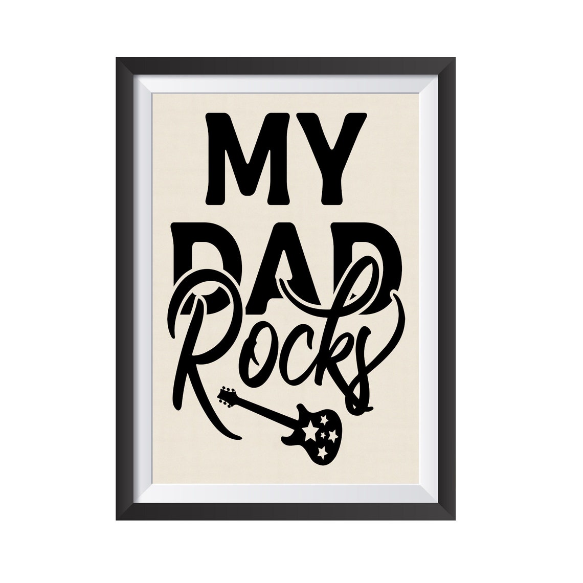 My Dad Rocks print Gift for Daddy Father's Day Gift - Etsy Italia