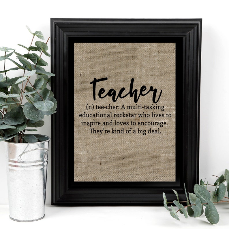Teacher Definition, Teacher Gift, Gift From Preschoolers, Teacher Gifts ...