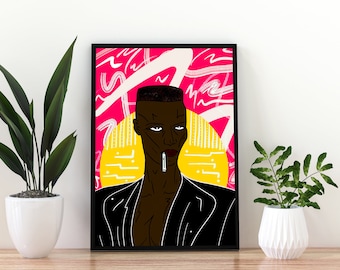 Grace Jones Art Print - Etsy