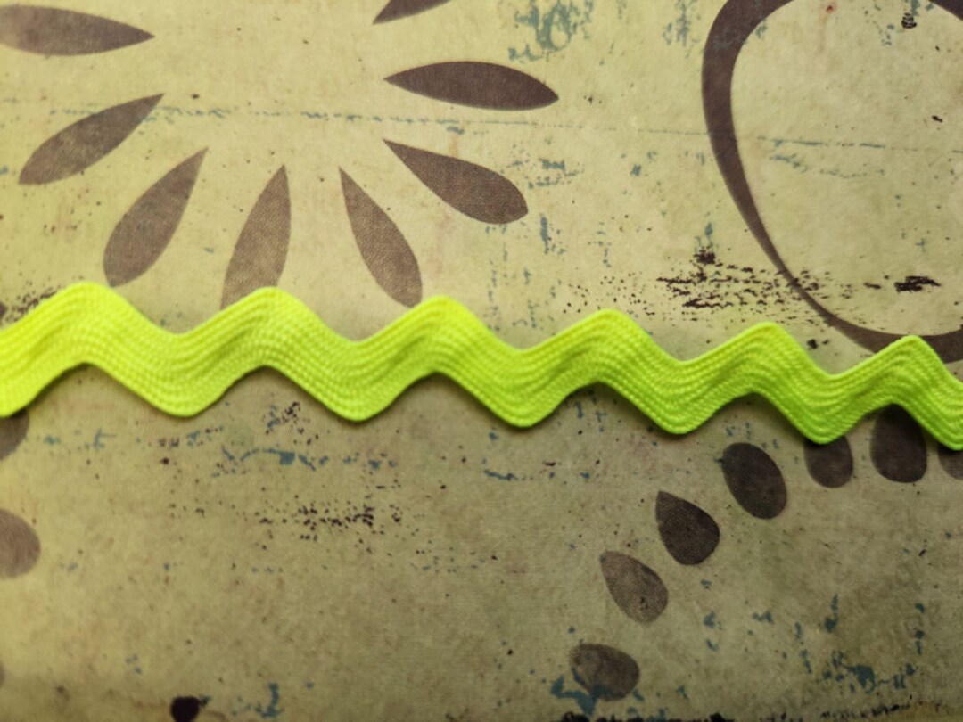 5 Yards 5/16" Chartreuse Neon Ric Rac Trim 10405C - Etsy