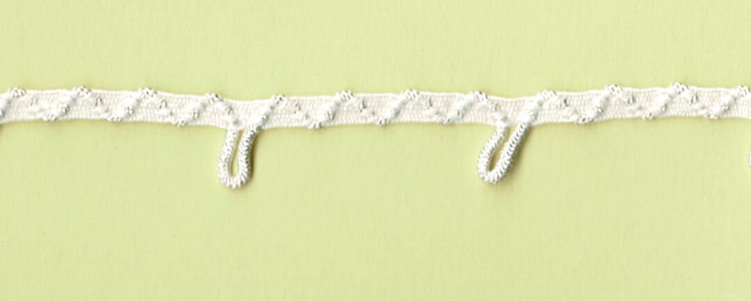 5 Yards 3/8" White Small Button Loop Trim 70800 - Etsy