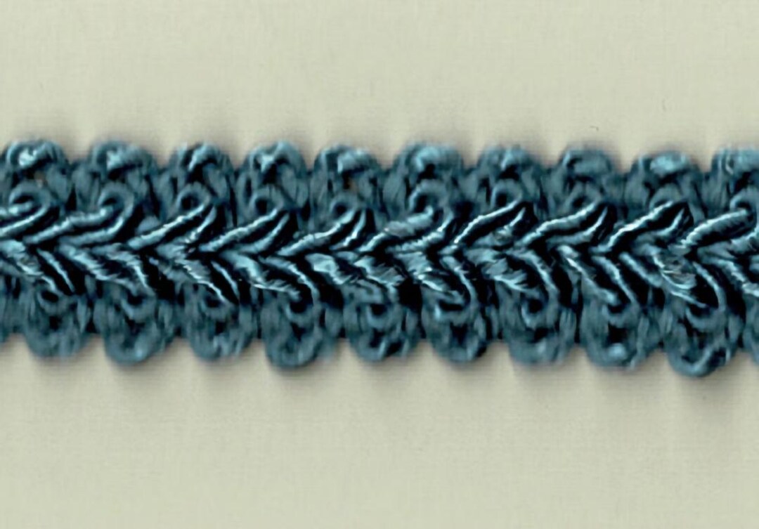 5 Yards 1/2" Blue Slate Double Layer Braided Gimp Trim 862339 - Etsy