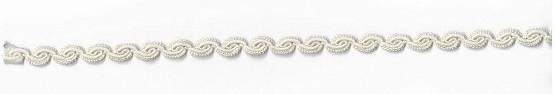 5 Yards 1/2 Heavy Cotton Swirl Gimp Trim in Cream 45657 - Etsy