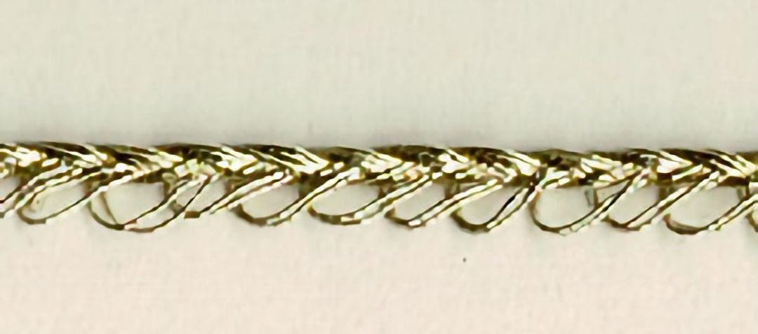 5 Yards 1/8" Bright Gold Small French Loop Trim 26208 - Etsy