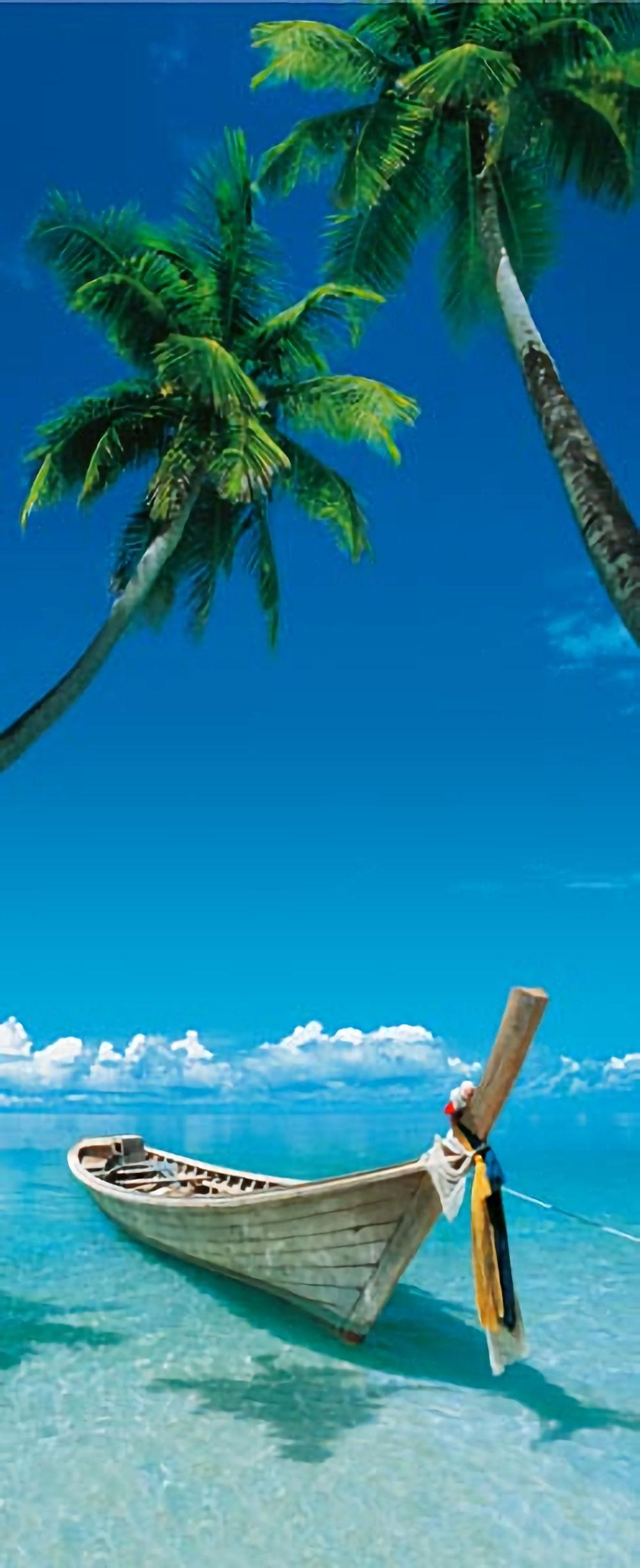 Eternal Quest Wallpaper Photo Door Mural - Boat on Beach - Komar - 503 ...