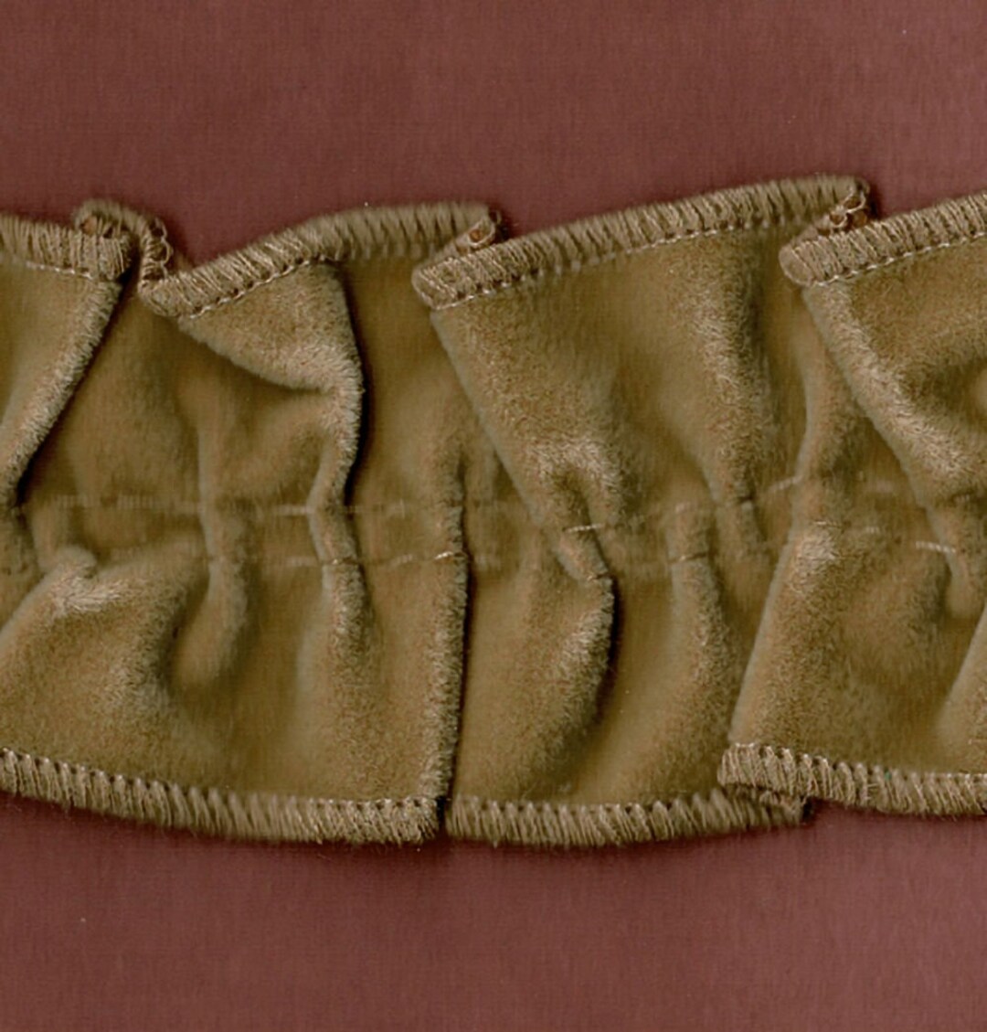 5 Yards 1 1/2" Camel Gathered Trim 99976C - Etsy