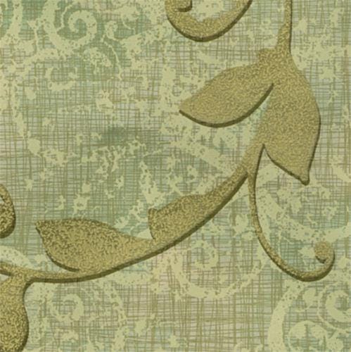 Sage and Gold Leafy Scroll Wallpaper by York per Double Roll BR6241 - Etsy