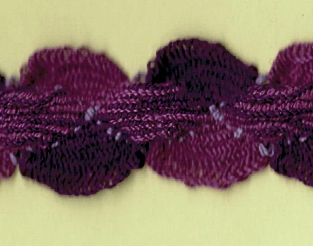 5 Yards 7/16" Purple Double Ric Rac Gimp Trim 123P - Etsy
