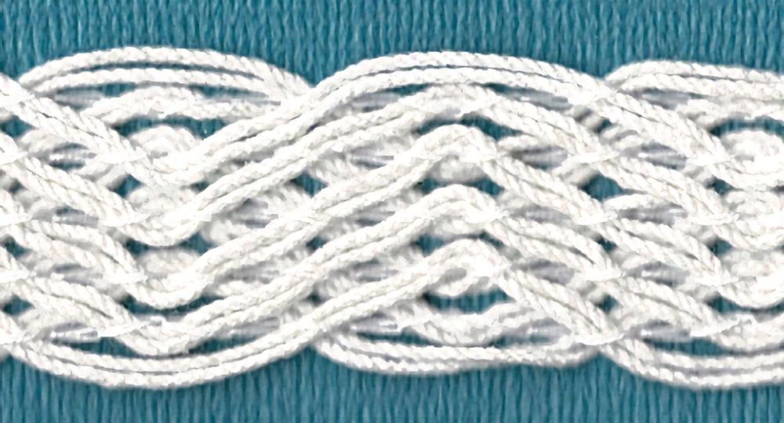 5 Yards 1 1/4" White Wavy Open Weave Lattice Look Trim 47537 - Etsy