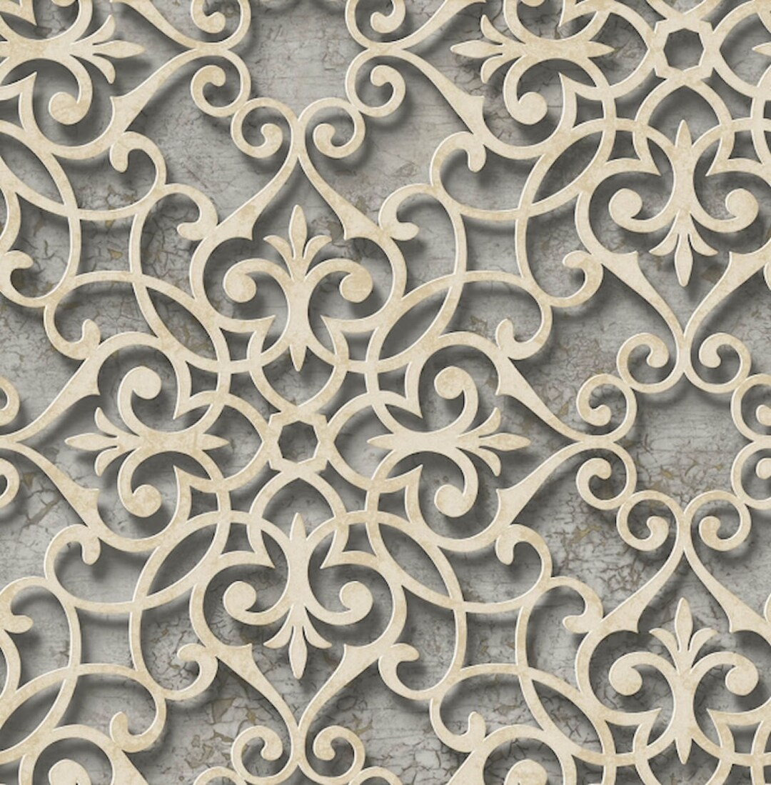 Medallion Wallpaper 3D Classical by Wallquest DS60908 - Etsy
