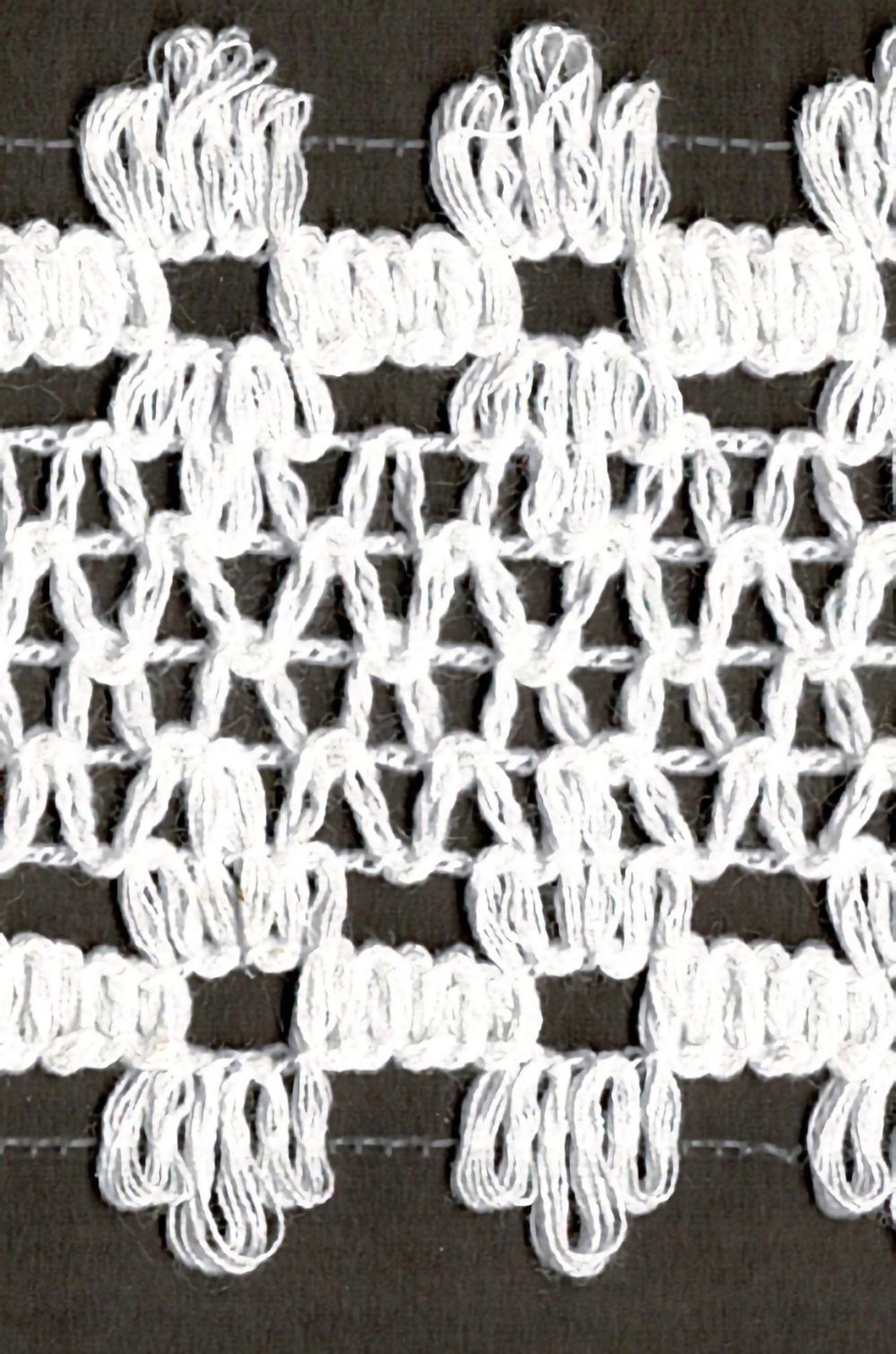5 Yards 2 1/4" White Alternating Loops Lace Trim 47574 - Etsy