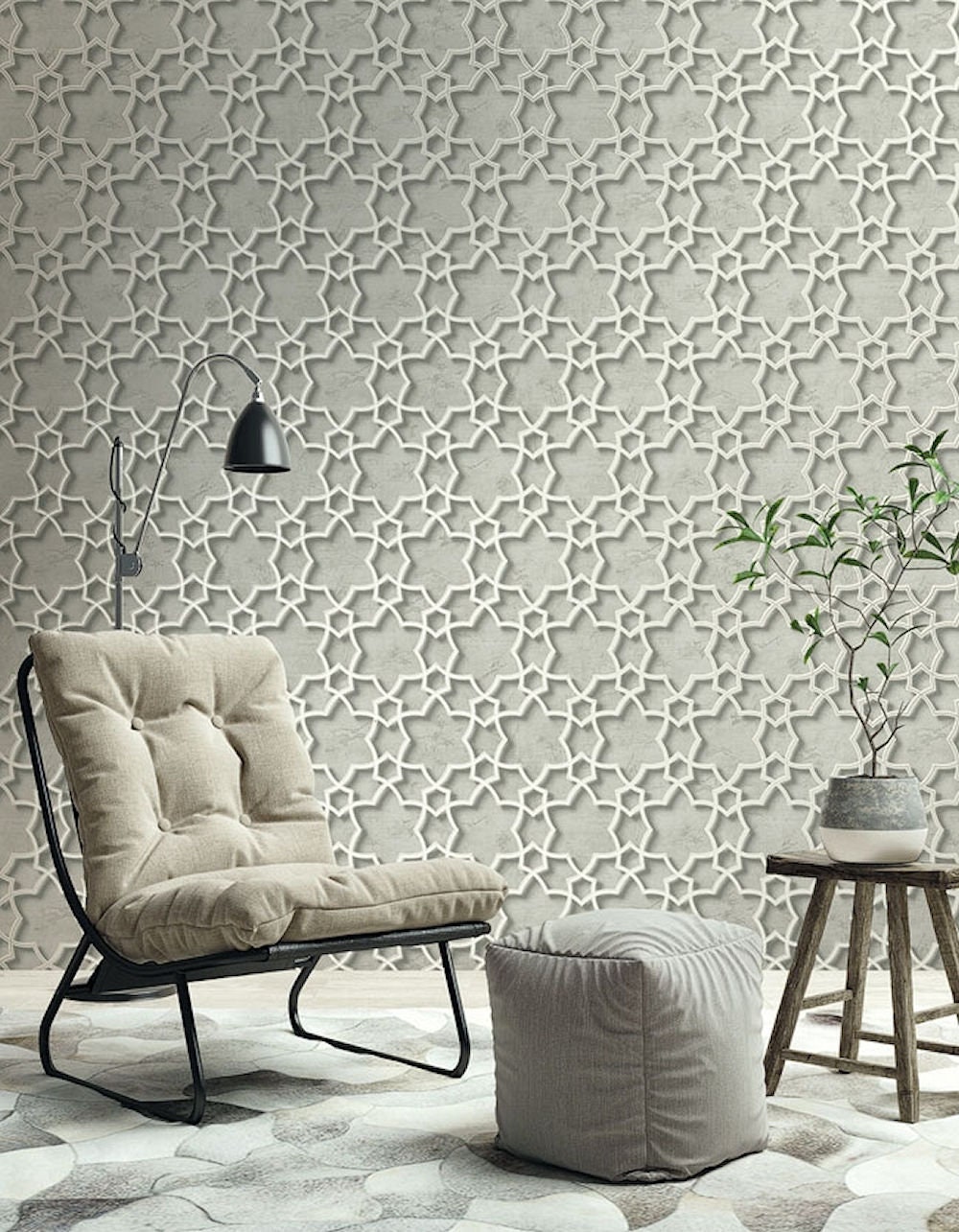 Medallion Wallpaper 3D Classical by Wallquest DS60908 - Etsy