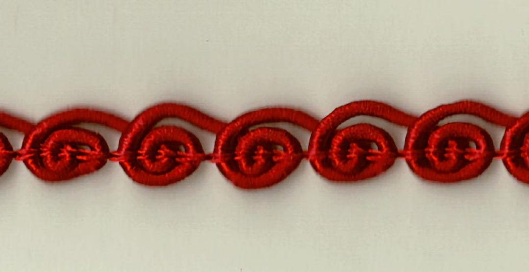 5 Yards 3/8" Bright Red Loops Trim 900-00405 - Etsy