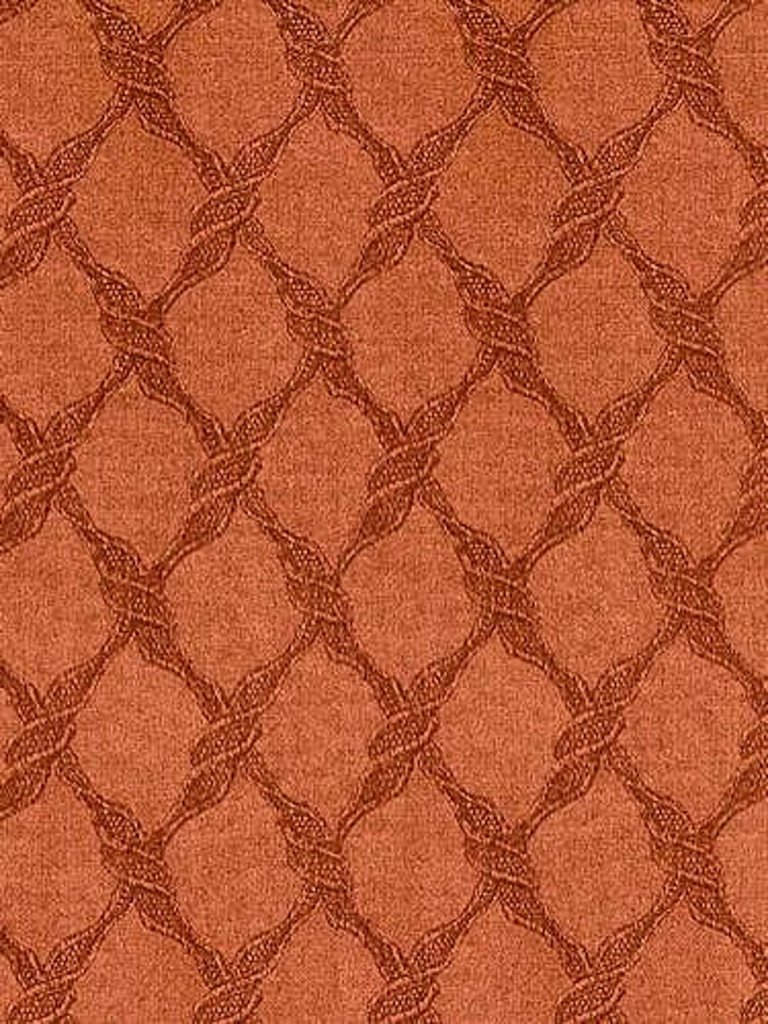 Twisted Lace Netting Diamond Shape Wallpaper in Rusty Reds WU0808 - Etsy