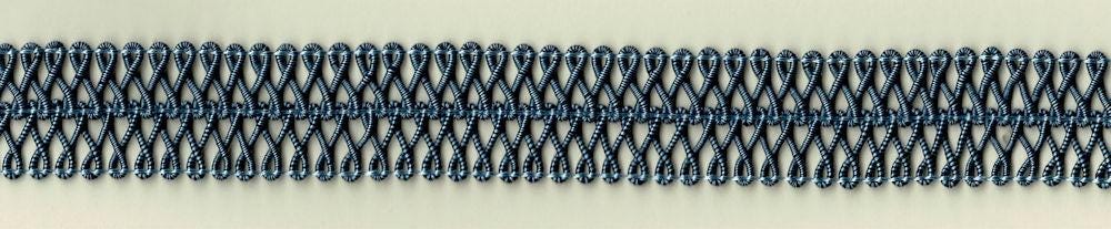 5 Yards 1 1/8" Denim Crisscross Braided Trim 45799 - Etsy