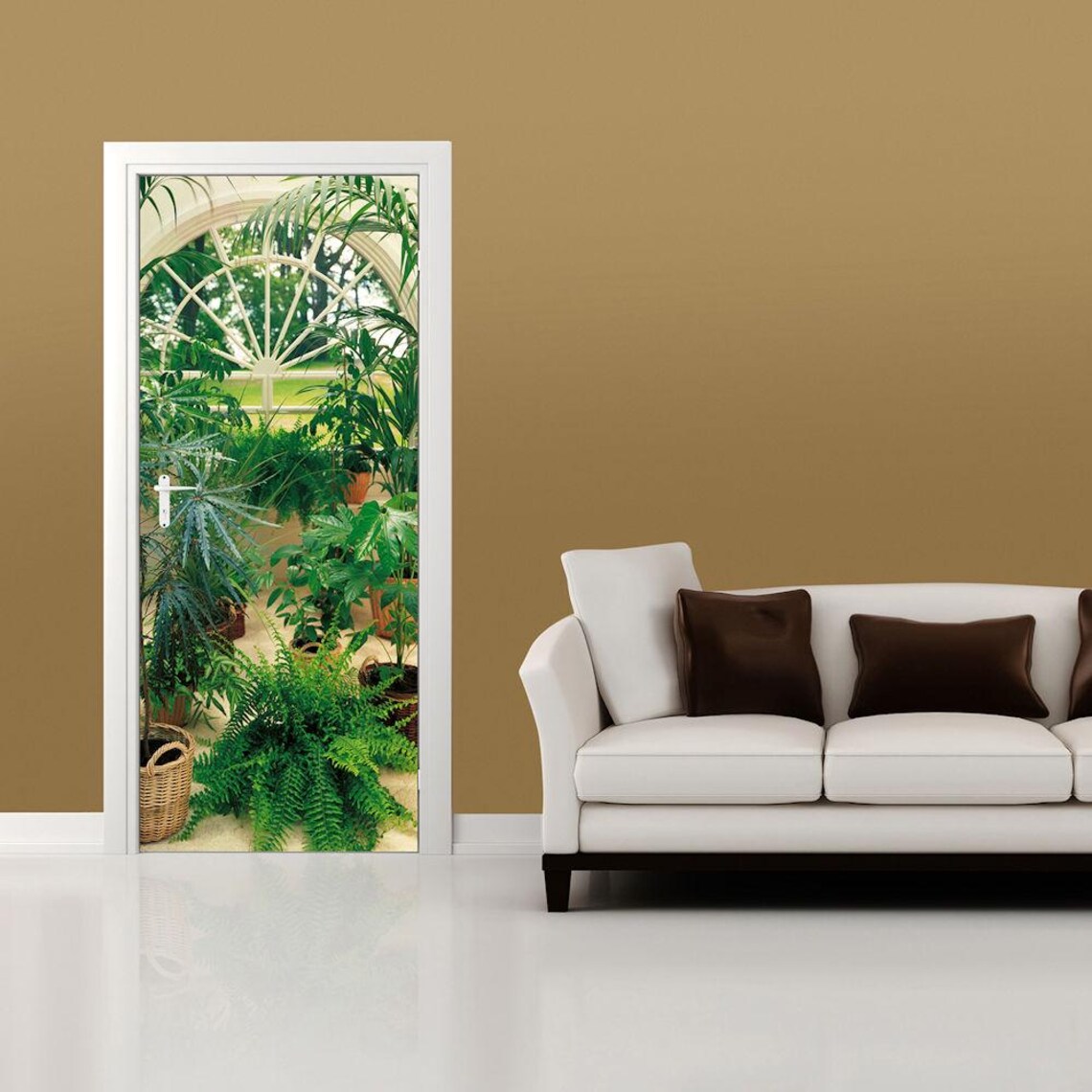 Conservatory Plants Photo Wallpaper Door Mural - Komar - 577 - Etsy