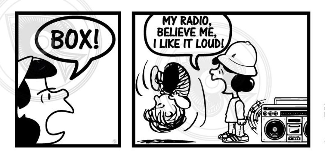 My Radio - Hip Hop Lucy - Comic Strip Style - Cartoon - Digital ...