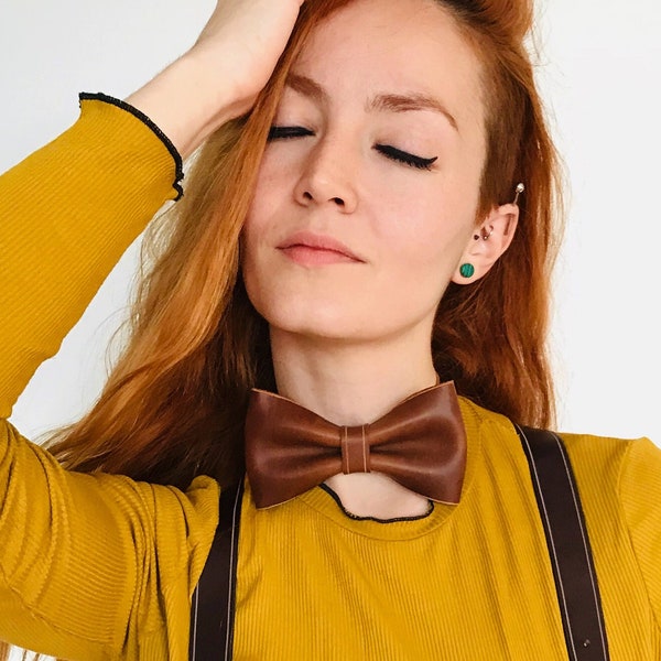 Leather Necktie - Etsy