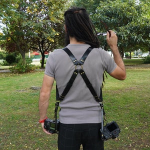 Leather Multi Camera Harness, DSLR Camera Holster, Photographer Gift - Etsy