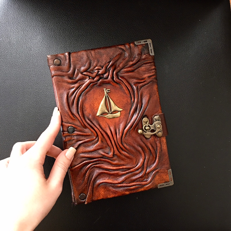 Sailing Leather Journal, Captain's Log Book, Nautical Notebook - Etsy UK