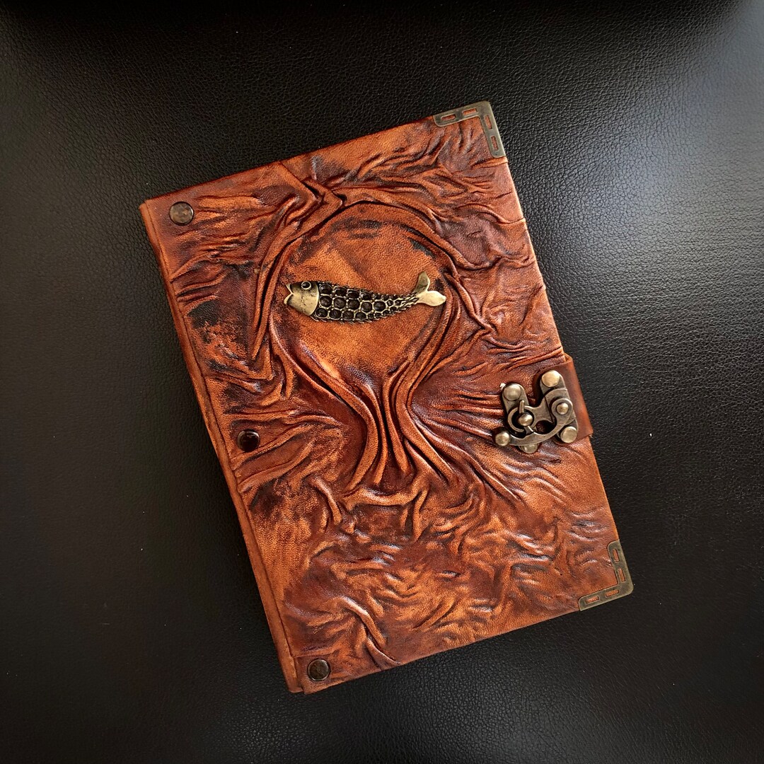Leather Fishing Notebook, Fish Journal, Fisherman's Log Book - Etsy