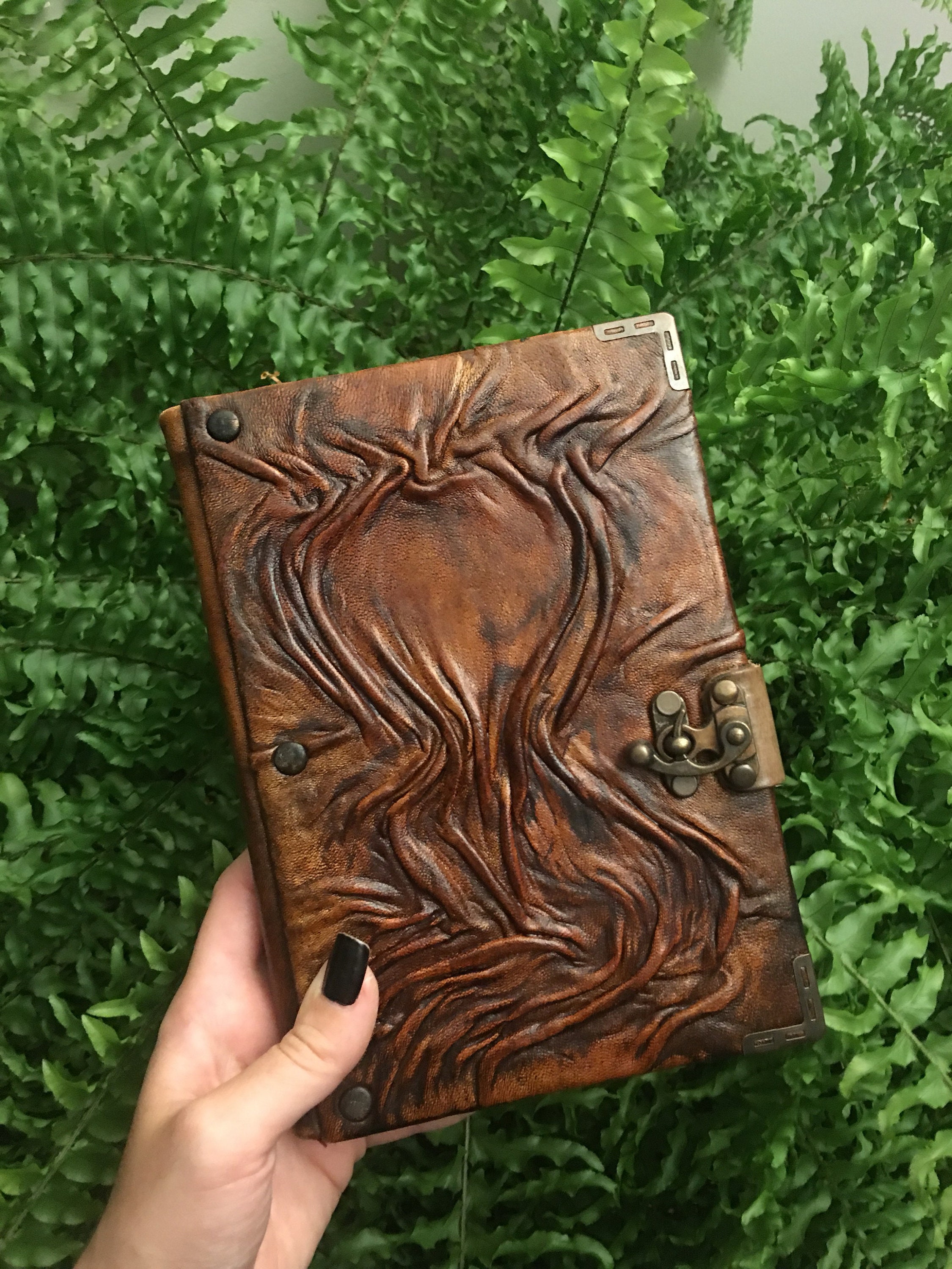 Rustic Leather Notebook Personalized Real Leather Journal | Etsy