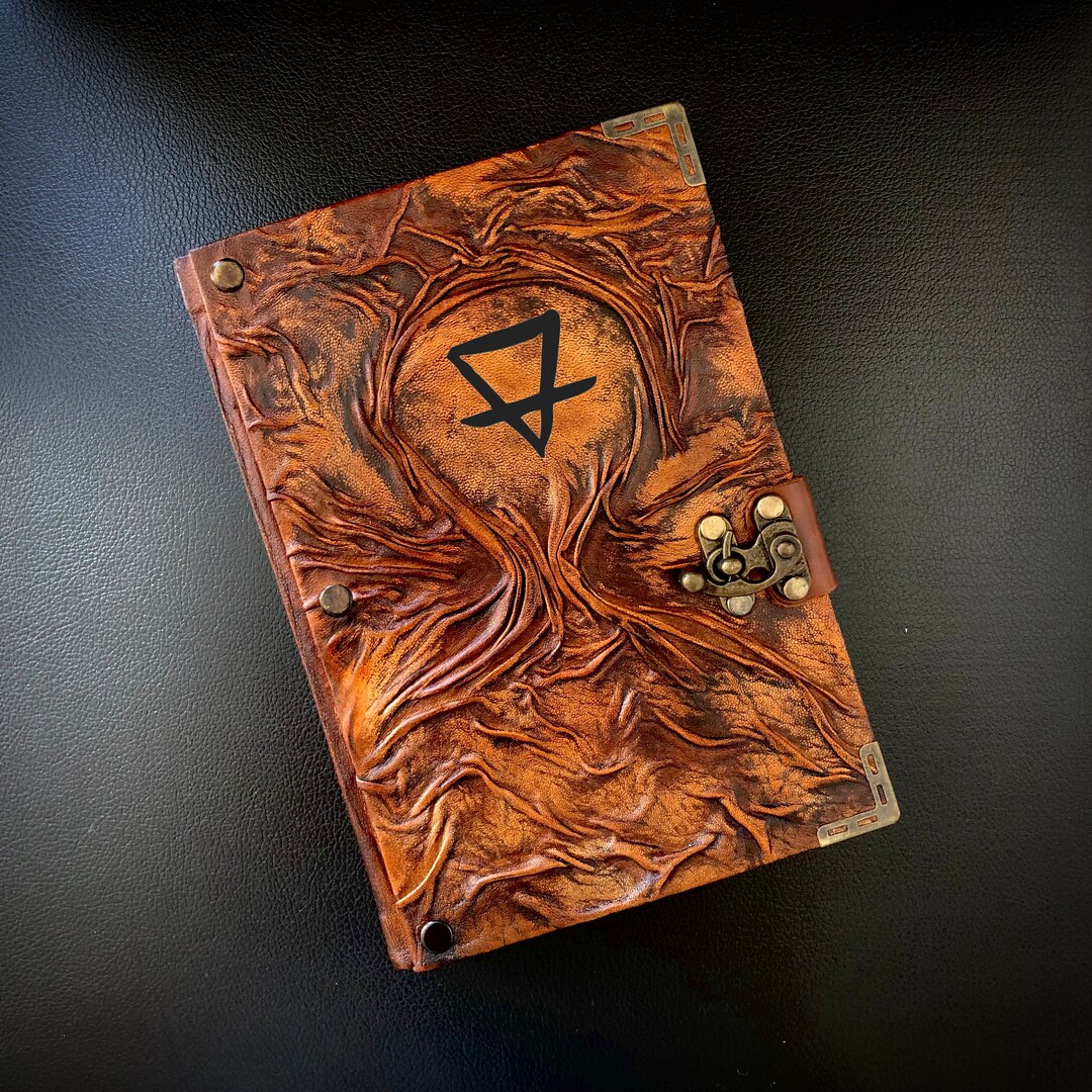 Four Elements Leather Journal – Fire Water Air Earth Notebook – Choose ...