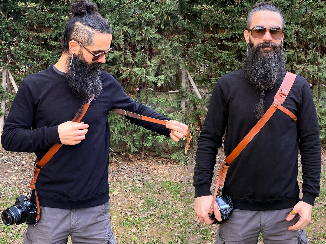 Single Camera Leather Shoulder Strap, DSLR Holster - Etsy